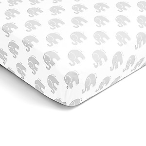 Grey Bicycles Sheets Sets for Baby Boys and Girls (Crib Sheets)