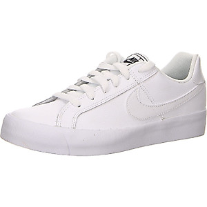 Nike Women's Court Royale AC Sneaker, White/White-Black, 7 Regular US