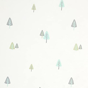 Lush Decor Hygge Sloth Trees Soft & Plush Changing Pad Cover, 32" x 16" x 5", Gray