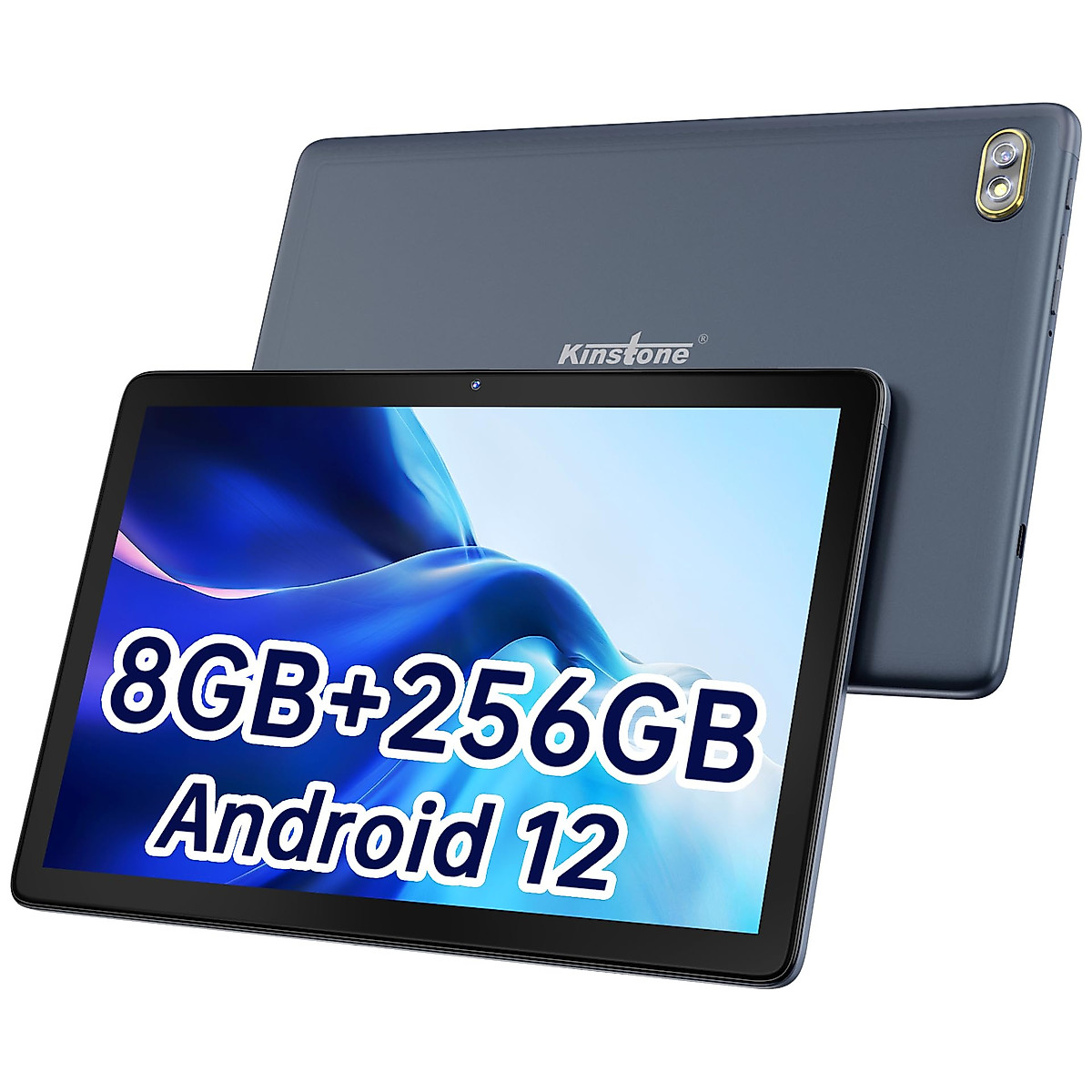 kinstone 10.1 Inch Android 12 MTK 8183 Octa-Core Tablet+10.1 Inch Leather Case