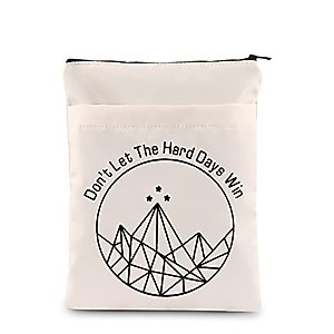ACOTAR Inspired Night Court Quote Book Sleeve Don't Let The Hard Days Win Book Cover SJM Bookish Merch Book Zipper Pouch Inspirational Gift  (Don't Let BS)
