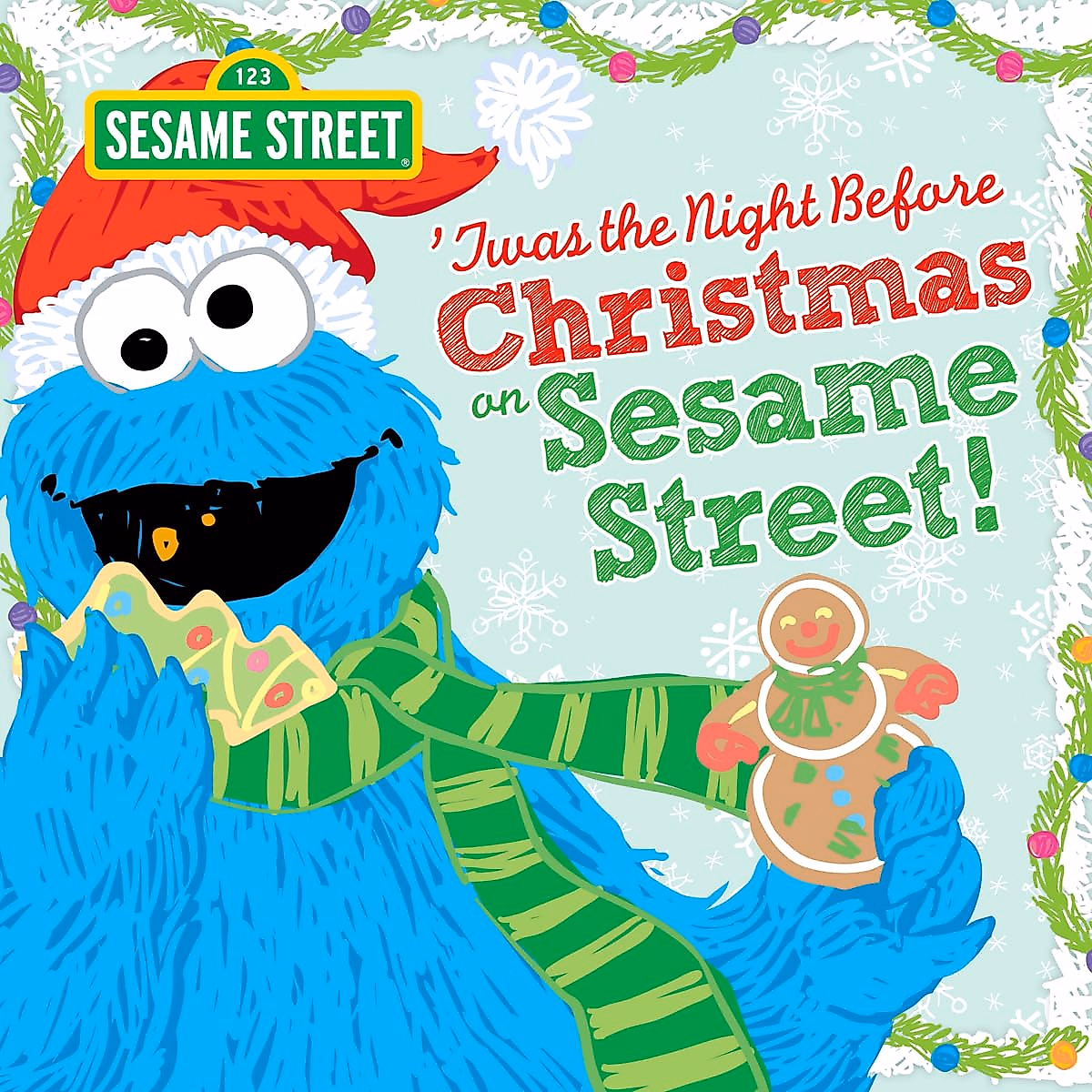 Twas the Night Before Christmas on Sesame Street: A Sweet Holiday Picture Book Featuring Cookie Monster, Elmo, and Friends (Sesame Street Scribbles)