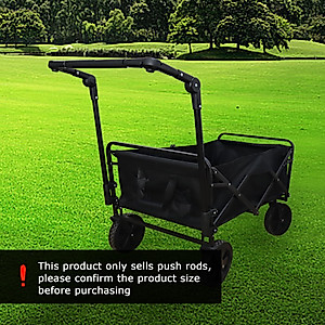 VOONKE Folding Wagon Push Handle, Adjustable Universal Wagon Handle Attachment, Replacement Folding Kids Wagon Pusher for Folding Beach Cart Stroller Attachment Compatible (Wagon Not Included)