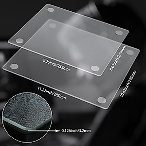 ARTISTEM Mouse Pad, Non-Slip Tempered Satin Glass Mousepad for Gaming and Working Office and Home Desk Accessories Desk Decor Fast Accurate Safe Durable and Easy to Clean 11.22"x10.42"(Performance)