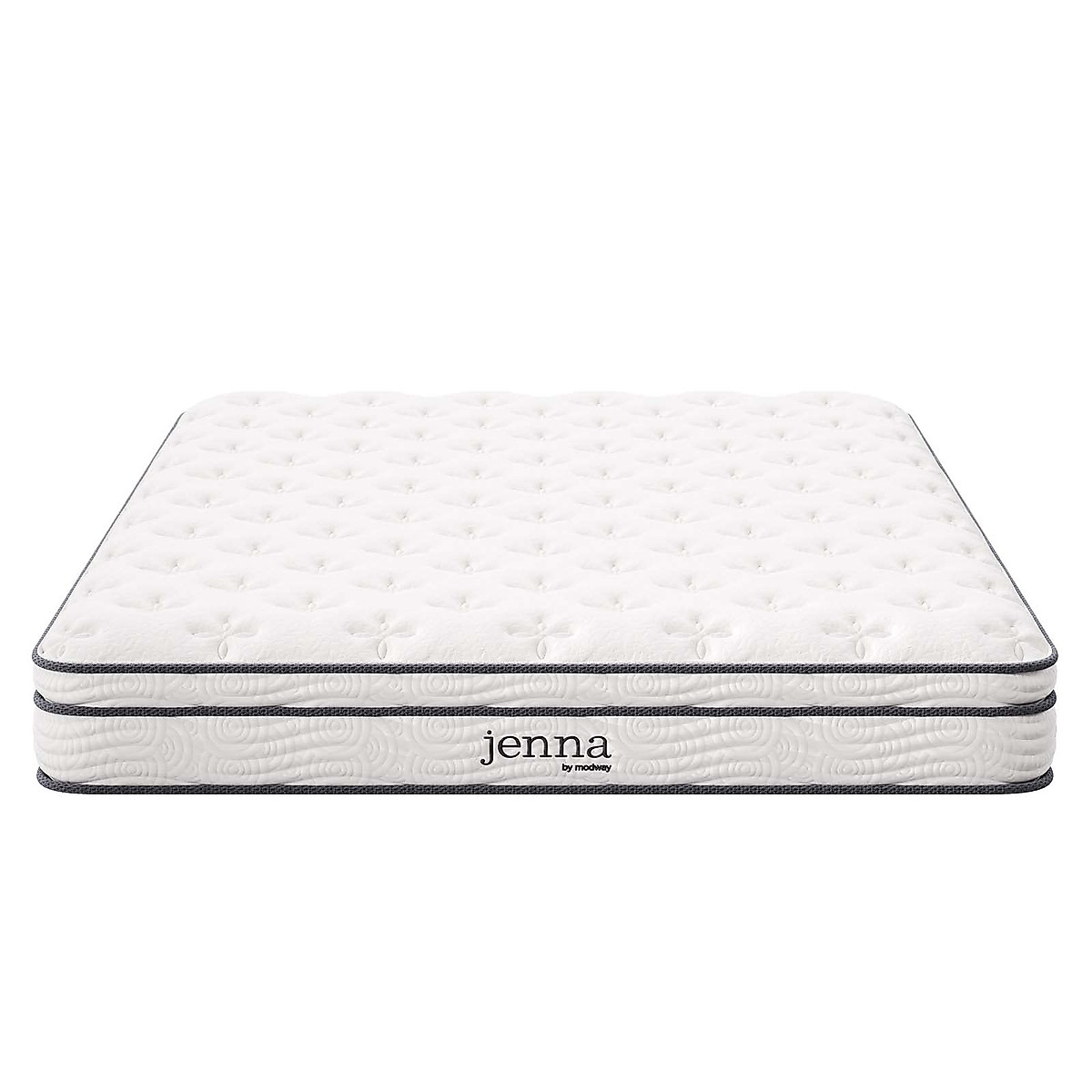 Modway Jenna 8” Innerspring and Memory Foam Queen Mattress With Individually Encased Coils