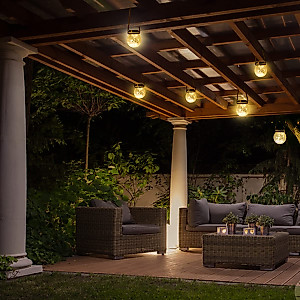 Frdvegd Hanging Solar Lantern Decorative Outdoor Waterproof Light for Garden Yard Lawn Decorations Led Lamp Decor Tree 2 Pack 4.7X4.7X5.5 inch