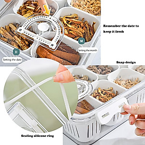 Mimeile Fruit Serving Trays with Lid Divided Veggie Tray Snack Serving Platter Vegetable Storage Box Draining Basket Fridge Organizer Container for Salad Cooking Party Picnic Travel