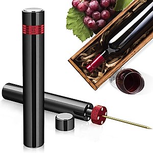 XALVA Air Pump Wine Opener - Travel Portable Air Pressure Wine Bottle Opener - Easy-Open Air Pressure Wine Opener Pump - Gifts for Wine Lovers - Efficient Wine Pump Opener for Home, Restaurant & Party