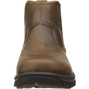 Skechers Men's Relaxed Fit Segment-Dorton Boot, Dark Brown, 6.5 M US