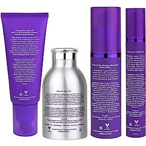 NxN 4-Step Skin Care Total Moisture System - Moisturizer, Cleanser, Exfoliator, Evening Mask - Hydrates Skin, Reduces Wrinkles