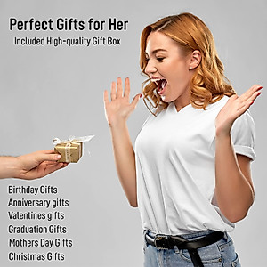 RIMRIVA Gold Bangle Bracelets for Women Trendy Stack Cross Bracelet Love Bangle Friendship Stainless Steel Jewelry Anniversary Graduation Birthday Wedding Christmas Gift Stocking Stuffers Women