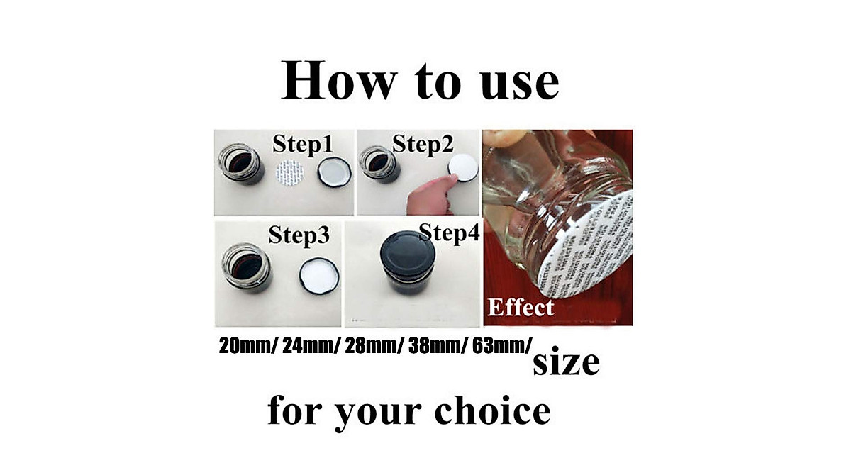 NANSHINE 500pcs Pressure Activated Seals for Bottles