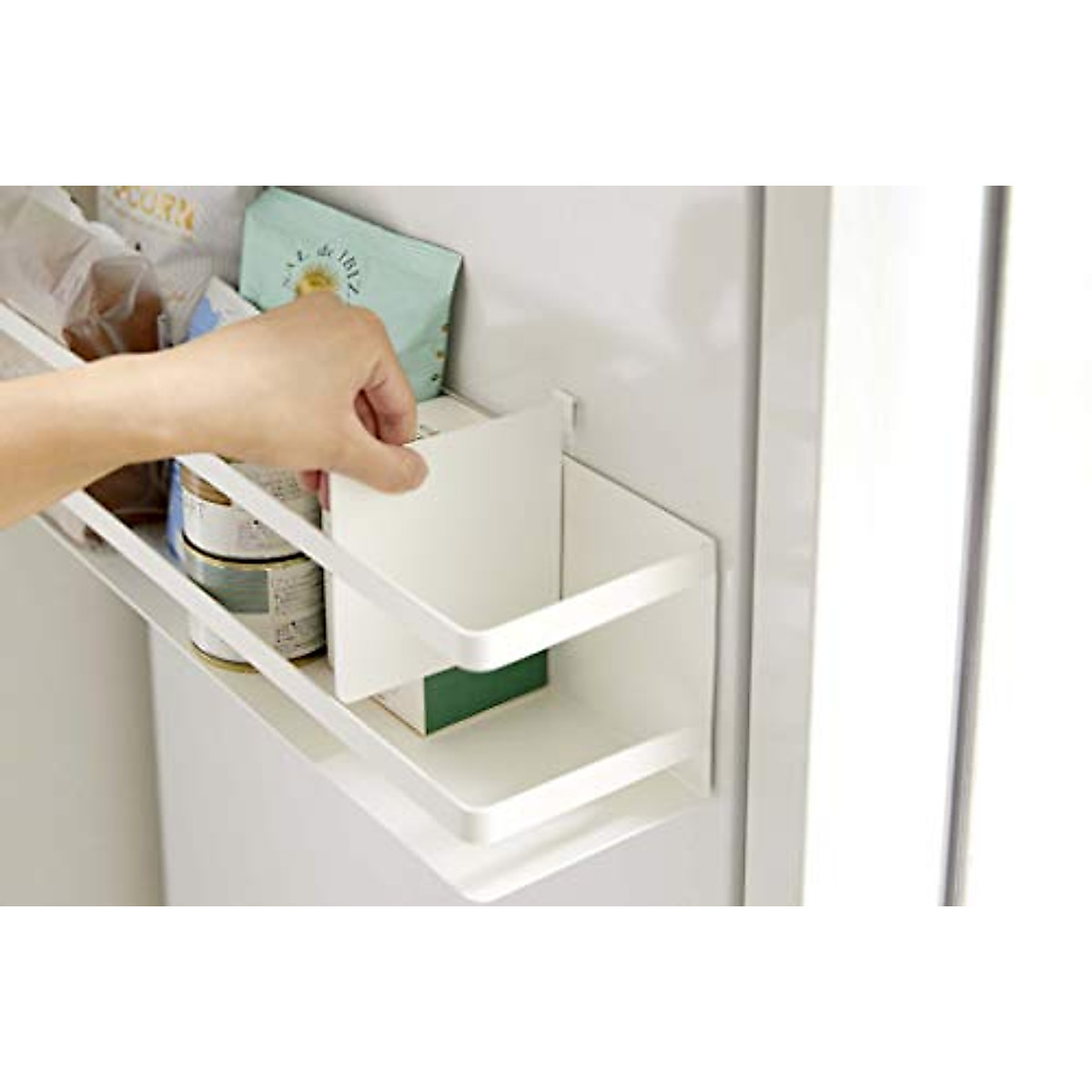 YAMAZAKI home Storage Basket, White