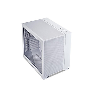 Lian-Li O11 AIR MINI Tempered Glass E-ATX Tower Computer Case, White