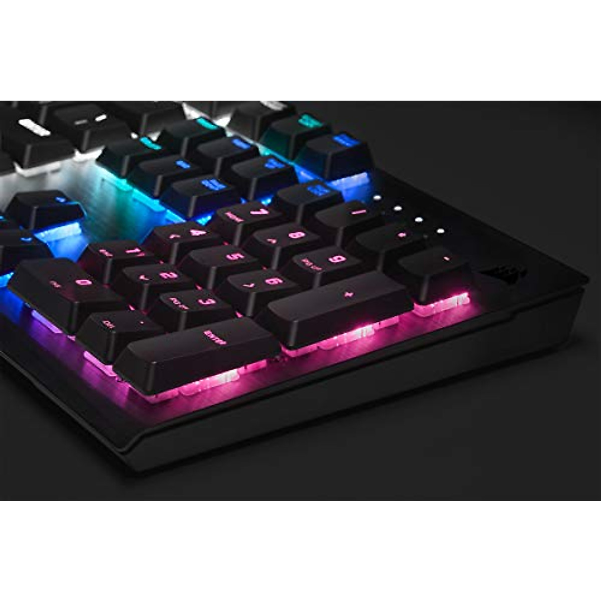 Corsair K60 RGB Pro Low Profile Mechanical Gaming Keyboard - CHERRY MX SPEED Mechanical Keyswitches – Slim and Streamlined Durable Aluminum Frame - Customizable Per-Key RGB Backlighting