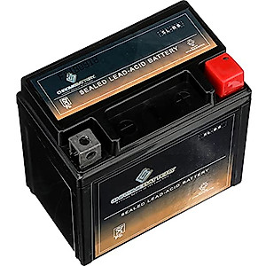 Chrome Battery YTX5L-BS Maintenance Free Replacement Battery for ATV, Motorcycle, and Scooter: 12 Volts.5 Amps, 4Ah, Nut and Bolt (T3) Terminal