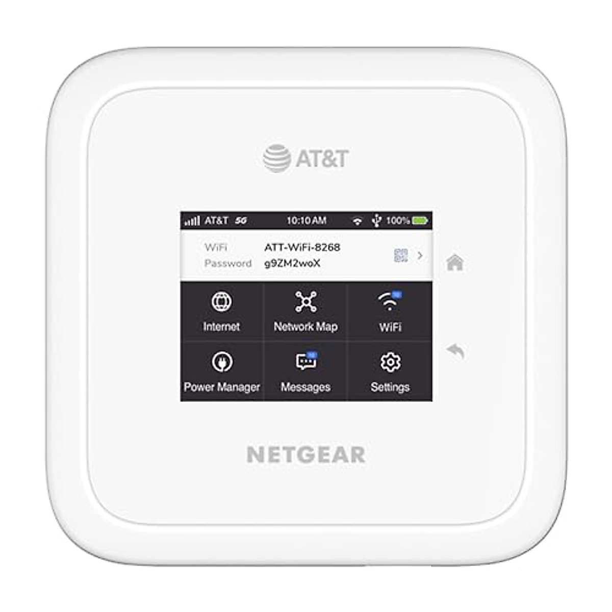 NETGEAR Nighthawk M6 5G WiFi 6 Mobile Hotspot Router (MR6110) – Blazing Fast Wireless Hotspot Router, Unlocked, Certified with AT&T and T-Mobile - White (Renewed)