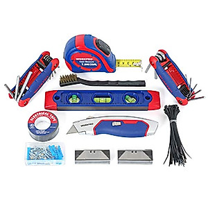 WORKPRO Home Tool Kit, 322PCS Home Repair Hand Tool Kit Basic Household Tool Set with Carrying Bag