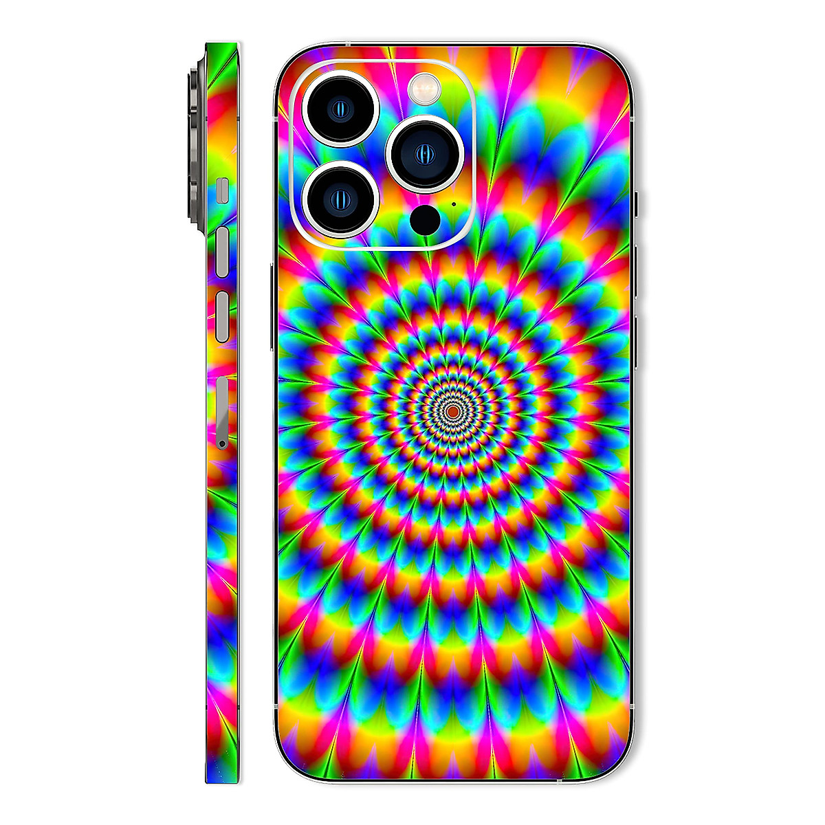 HK Studio Hologram Illustration Skin Decal (Not Case) for iPhone 13 Pro Max - No Bubble, Slim, Waterproof - Protecting & Personalizing iPhone's Back, Camera, Frame