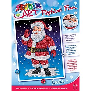 Sequin Art 1925 Santa Christmas Craft Kit from The Festive Fun Range