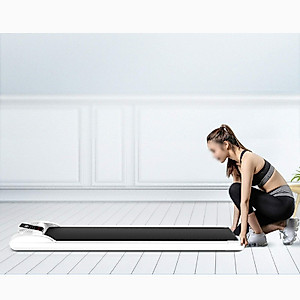 Slim Flat Treadmill Under Desk Treadmill,0.5HP Electric Treadmill Walking Jogging Machine with Remote Control and Touchable LED Display for Home Office 1-7KM/H