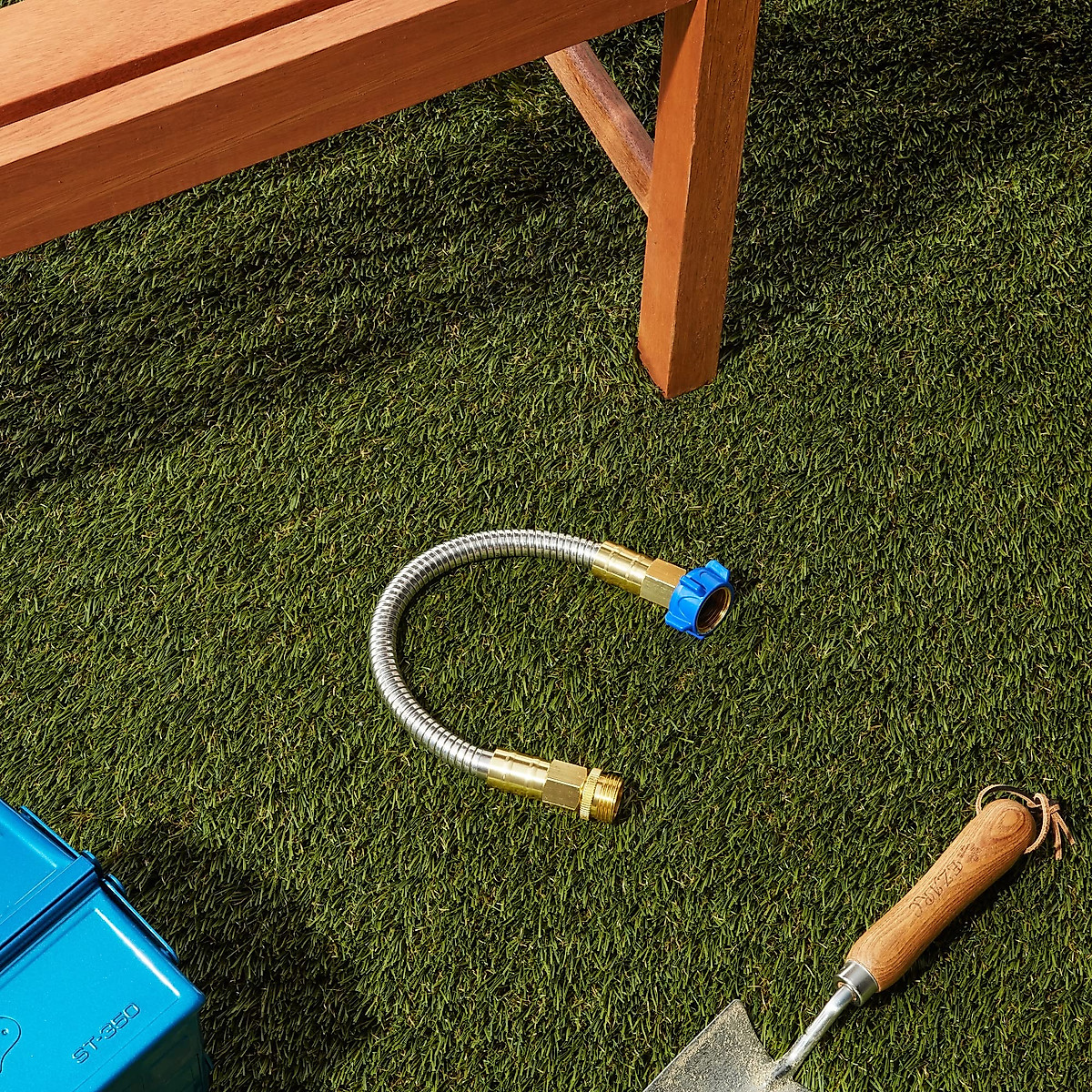 Tardigrade Metal Garden Hose 1 FT, Heavy Duty 304 Short Stainless Steel Water Hoses, Unmatched Durability, Flexible, Lightweight, Outdoor