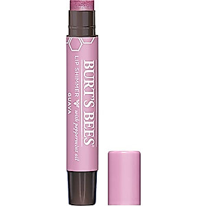 Burt's Bees 100% Natural Moisturizing Lip Shimmer, Guava, 1 Tube