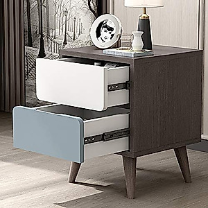 WALNUTA Drawer Bedroom Korean Style Table Side Table Wardrobe Four Corner Bedside Table Bedroom Furniture Cabinet Bedside Table