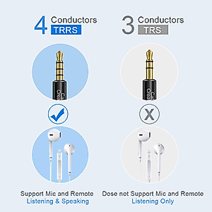 CableCreation Headphone Extension Cable, 90 Degree TRRS 3.5mm Male to Female Audio Extension Cable 4-Conductor(Microphone) for Car Headphones,Speaker,Laptops,Smart Phones, 6 Feet