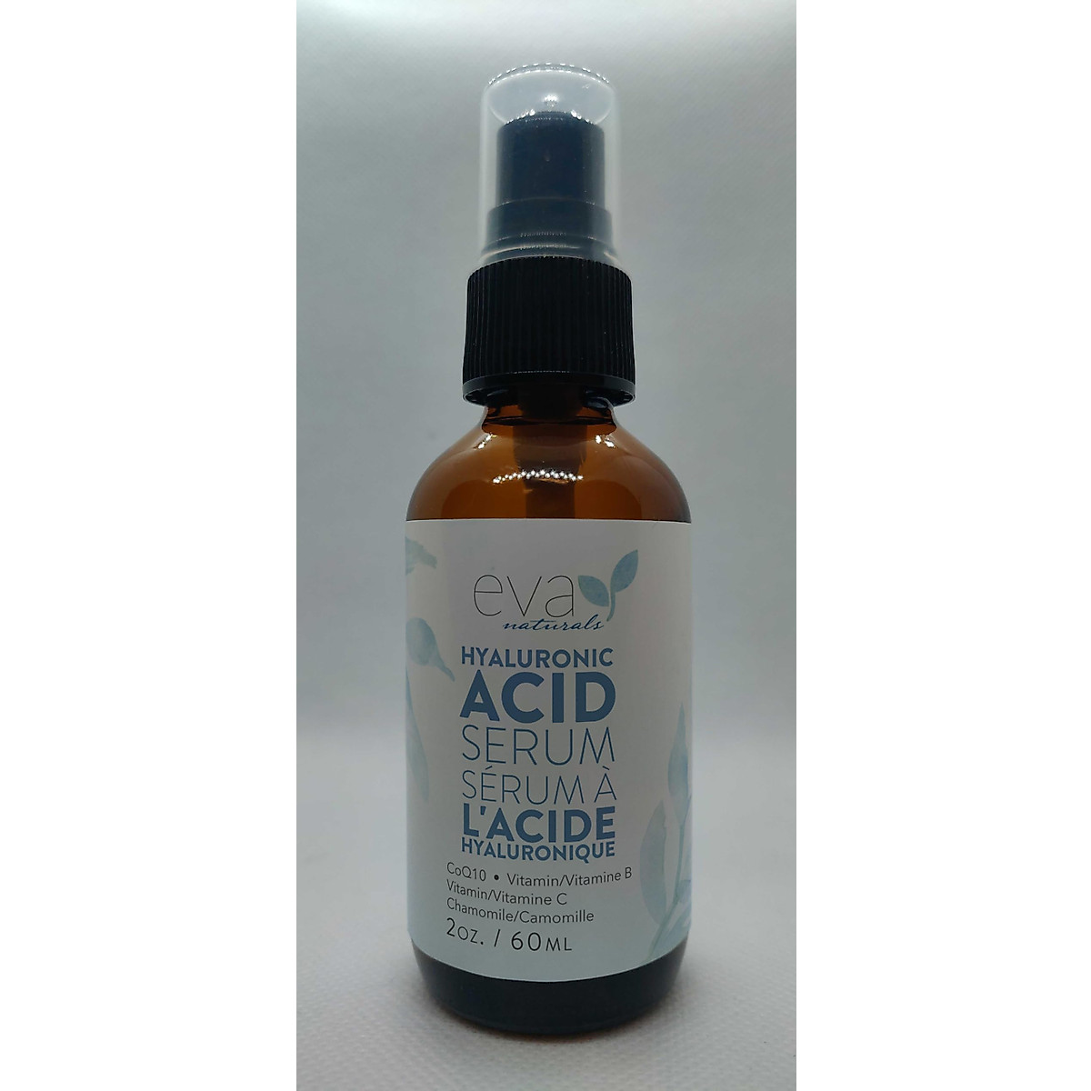 Eva Naturals Pure Hyaluronic Acid Serum For Face - Facial Serum - Wrinkles and Fine Lines - Perfect Hydrating Serum for Face and Dry Skin - Pairs with Vitamin C Serum (2 Oz)