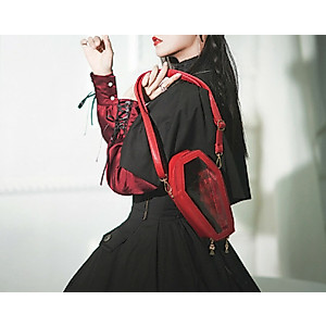 GK-O Banpaia Vampire Coffin Ita Bag Carriers For GSC OB11 Molly Bjd Doll Bed Lolita Fashion (Black)