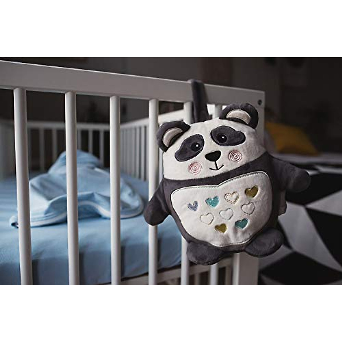 Tommee Tippee Rechargeable Light & Sound Sleep Aid - Pip The Panda, Black & White