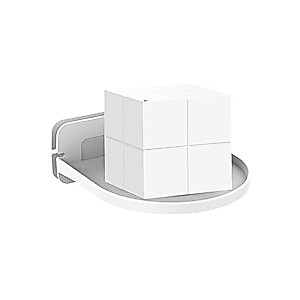 Wall Mount Holder for Google WiFi,Router Stand for Google Nest WiFi Router for Home Mesh WiFi System Support for Tenda Nova Linksys Velop TP-Link D-Link (White)