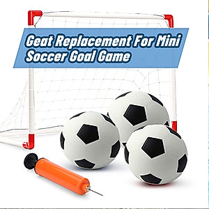 Anzmtosn Mini Soft Toddler Soccer Ball, 3 Pack 6" Little Soccer Balls for Toddlers & Babies, Baby Soccer Balls Pair Bulk Perfectly with Toddler Soccer Goal Toys, Beach Balls, Pool Balls with Air Pump