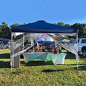 MordenApe Clear Sidewall for 10x10 Pop up Canopy - Straight Leg, Instant Canopy Transparent Sunwall, Outdoor Canopies Sidewall with Door, 1 Pack Sidewall Only