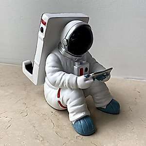 FORTMATE Creative Astronaut Phone Holder, Desktop Cell Phone Stand Compatible with All Mobile Phones,iPhone,Switch,iPad,Tablet