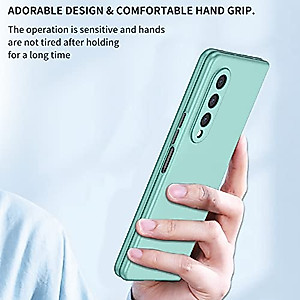 SHIEID Samsung Z Fold 3 Case, Z Fold 3 Case Ultra-Thin Phone Case Protective Cover for Samsung Galaxy Z Fold 3 5G Fashion PC Back Cover, Sky Blue