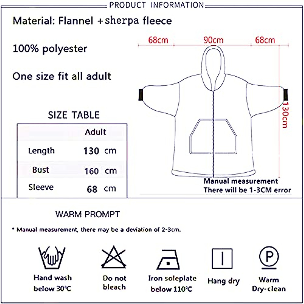 Shellconch Oversized Wearable Blanket Hoodie.Sherpa sweatshirt blanket has hats, zippers suitable men and women as gifts (GREY)