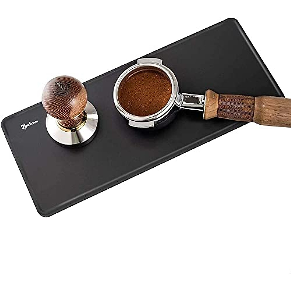 Yolococa Tamper Mat Espresso Tamping Mat Food Grade Non-Slip Coffee Pad Tamp Station Espresso Accessory, 5 Inch X 12 Inch