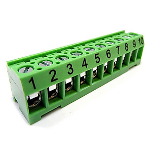 Jandy Pro Series Terminal Bar Connector, 10 Pin Green, AquaLink RS