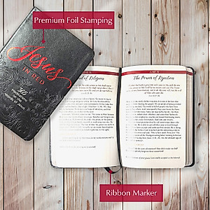 Jesus in Red: 365 Meditations on the Words of Jesus (Imitation Leather) – Daily Motivational Devotions for All Ages, Authored by Ray Comfort, Perfect ... Family, Birthdays, Holidays, and More.