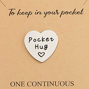 MAOFAED Pocket Hug Token Gift Idea Going Away Gift Long Distance Relationship Gift for Girlfriend Boyfriend (keep in pocket card)