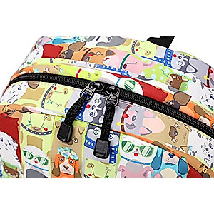 Wadirum Trend Printed School Backpack for Teenage Kids Schoolbag Dog