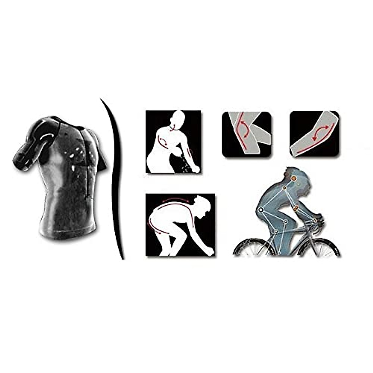 HUMAY Men's Elite Sleeved Triathlon Suit Short Sleeve Trisuit SpeedSuit Skinsuit Sike - Triathlon Tri Suit 158 (Color : Set 1, Size : L)