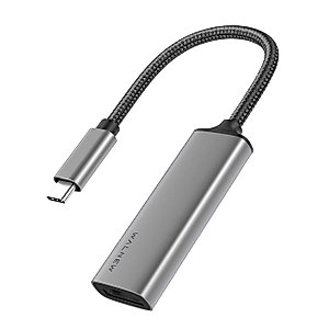 WALNEW USB C to HDMI Adapter 4K 60Hz, Type-C Male to HDMI Female Cable Converter, USBC Thunderbolt 3 Monitor Dongle for Mac MacBook,iPad Pro/Air, Samsung Galaxy,Chromebook,Surface,Dell XPS,Android TV