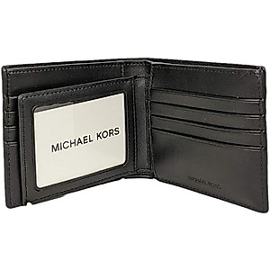 Michael Kors Men's Cooper Billfold with Passcase Wallet (Black)