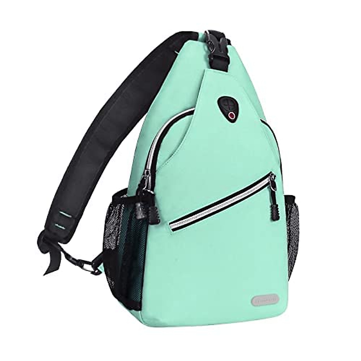 MOSISO Sling Backpack, Multipurpose Crossbody Shoulder Bag Travel Hiking Daypack, Mint Green, Medium