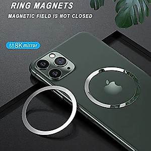 DXLTMY 10 Pack Magnetic Wireless Charger Universal Metal Rings with Sticker, Universal Ultra Thin Metal Rings Compatible with