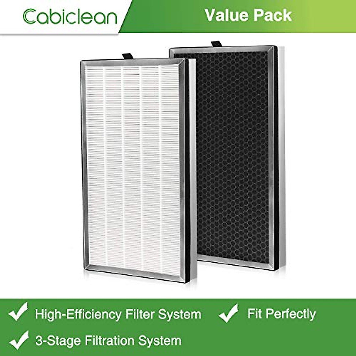 1 Set 112 H13 True HEPA Replacement Filter Compatible for 112 V2.0 Air Purifie-r, 3-in-1 True HEPA Activated Carbon Filter