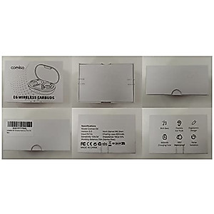 comiso Wireless Earbuds, True Wireless in Ear Bluetooth 5.0 with Microphone, Deep Bass, IPX7 Waterproof Loud Voice Sport Earphones with Charging Case for Outdoor Running Gym Workout (Pink)